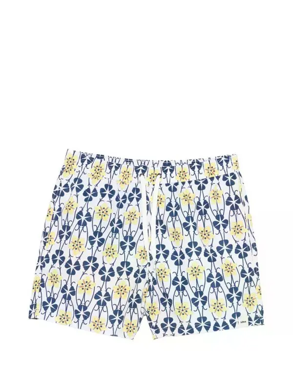 Altea Floral-print Swim Shorts - White