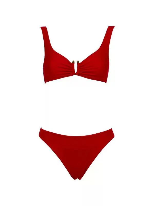 FISICO O-ring Detail Two-piece Bikini - Red