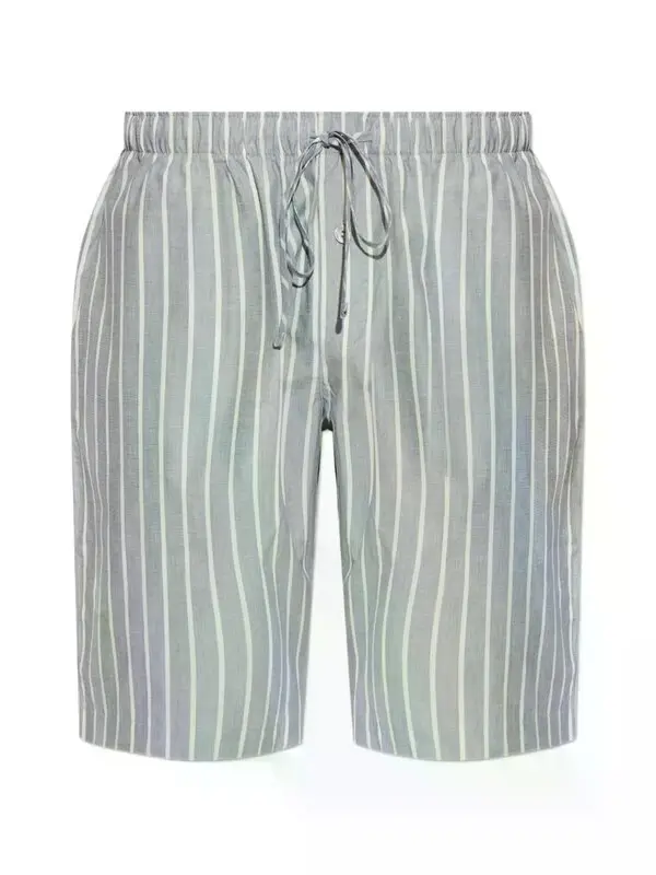 Hanro Striped Pyjama Shorts - Grey
