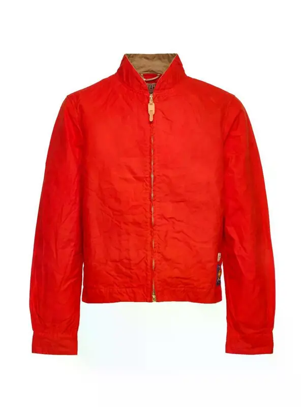 CECCARELLI Sugarkane Zip Cotton Bomber Jacket - Red