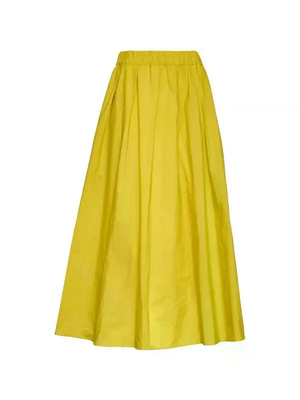Apuntob Elastic Waist Skirt - Yellow