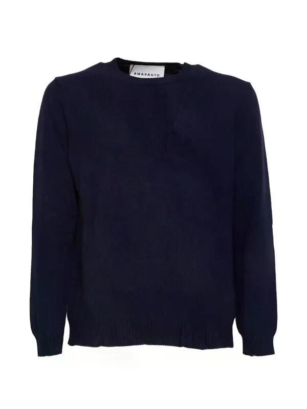 AMARANTO Long-sleeved Sweater - Blue