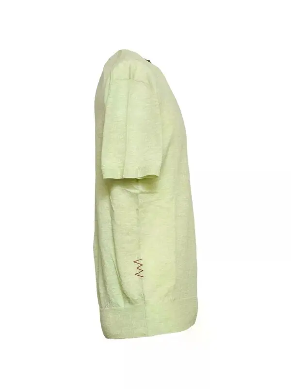AMARANTO Crewneck Chest Pocket T-shirt - Green