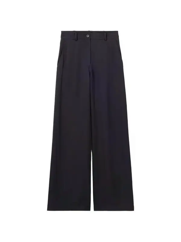 Claudie Pierlot Buttoned Straight-leg Trousers - Blue