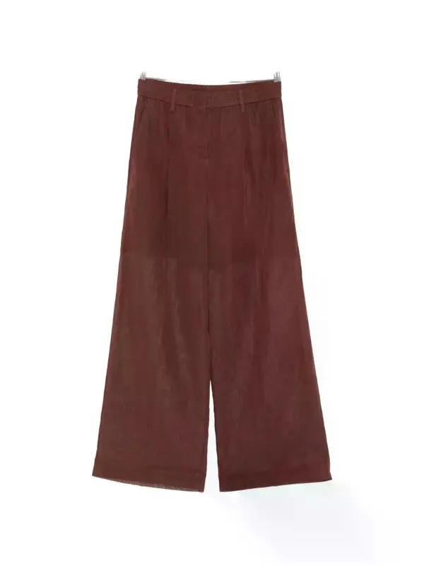 Brunello Cucinelli Wide Leg Trousers - Brown