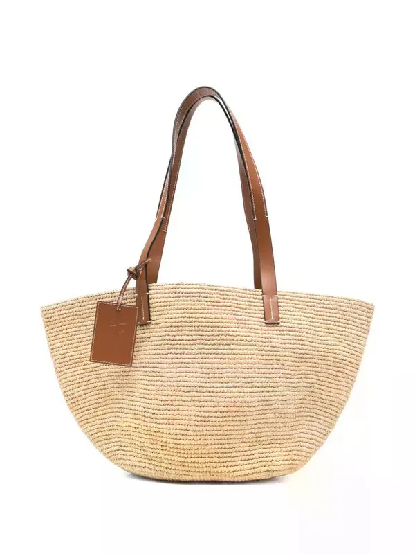 Manebí Basket Raffia Shoulder Bag - Neutrals