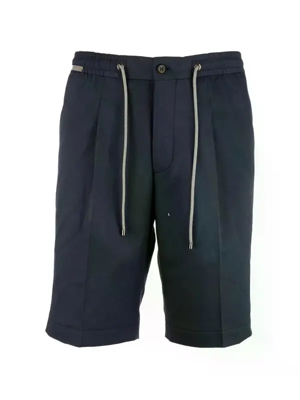 Corneliani Drawstring Tailored Trousers - Blue