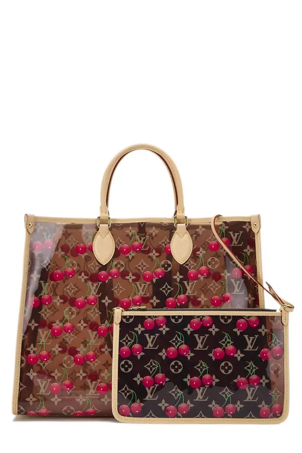 LOUIS VUITTON Takashi Murakami Monogram Cerises On The Go - Brown