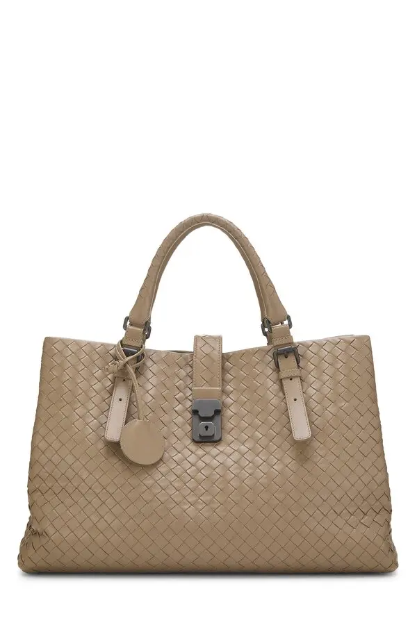 Bottega Veneta Intrecciato Roma Tote - Brown