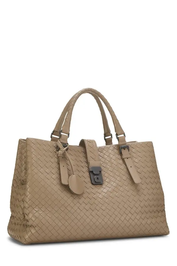 Bottega Veneta Intrecciato Roma Tote - Brown