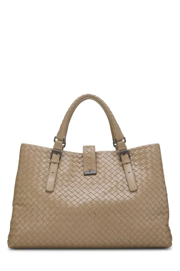 Bottega Veneta Intrecciato Roma Tote - Brown