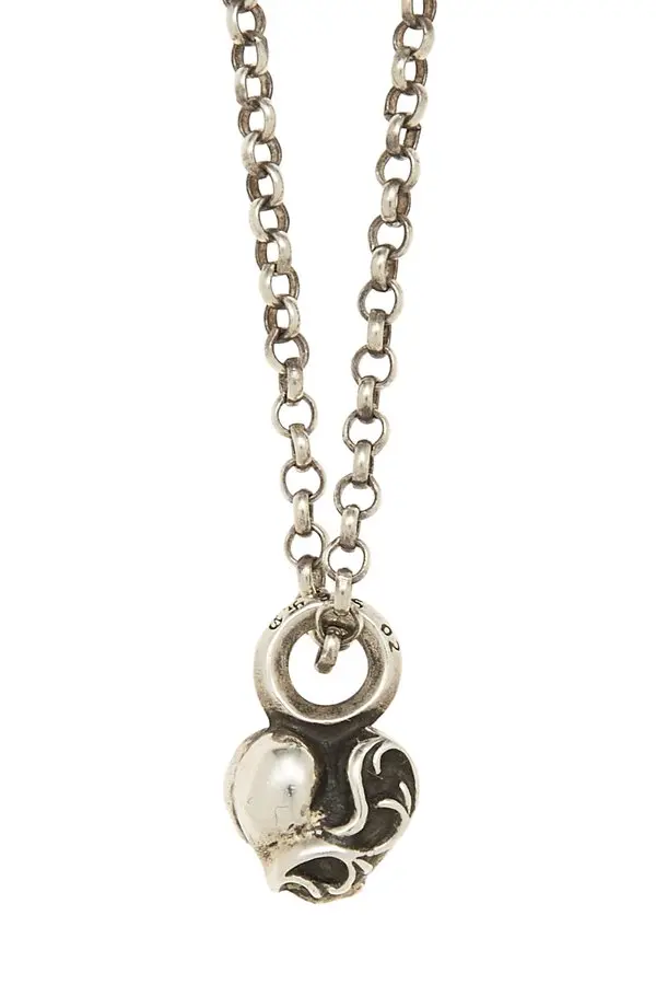 Chrome Hearts Sterling Heart Stack Necklace