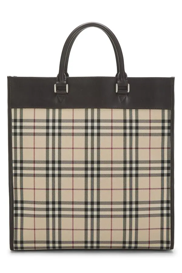 Burberry House Check Vertical Tote