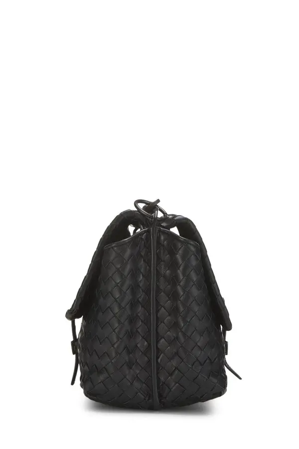 Bottega Veneta Intrecciato Double Flap Shoulder Bag