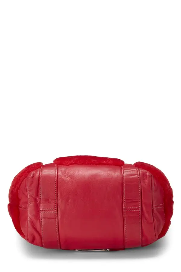 Chrome Hearts Fur And Leather Handbag