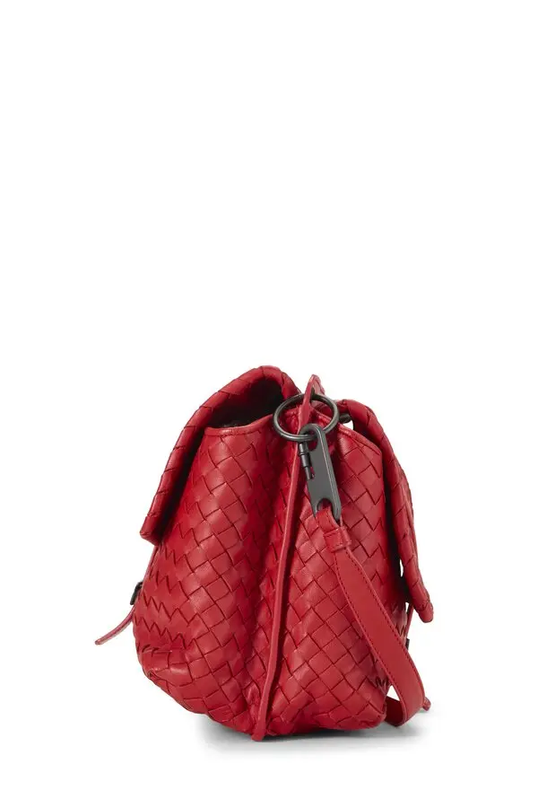 Bottega Veneta Intrecciato Flat Shoulder Bag