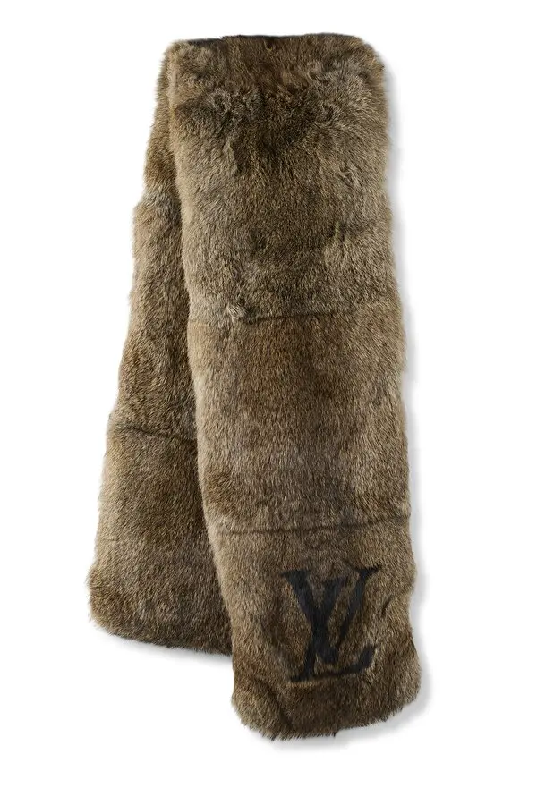 LOUIS VUITTON Lapin Fur Muffler - Brown