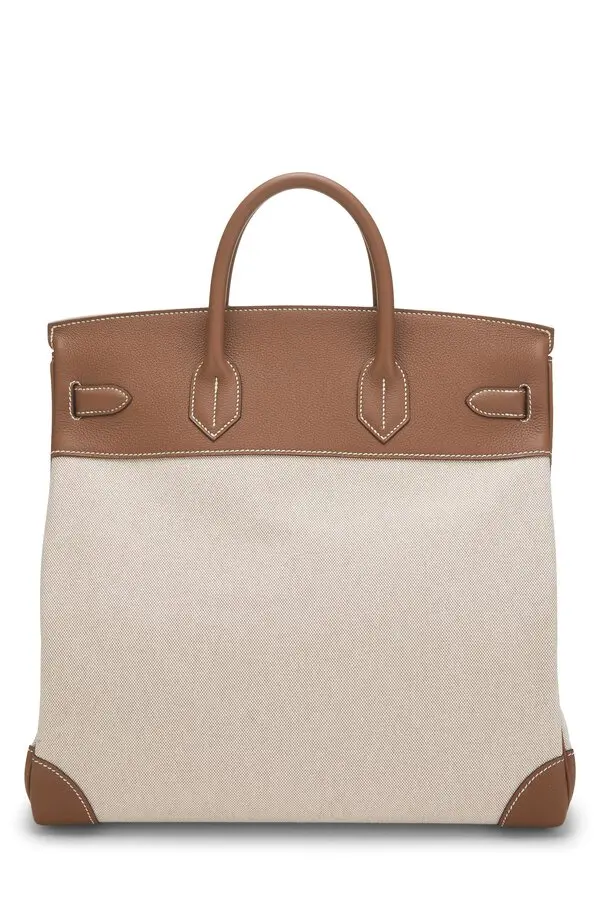Hermès Gold Toile Hac Birkin 40