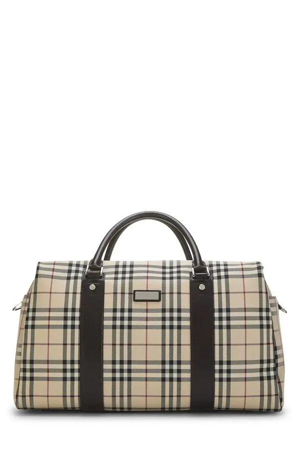 Burberry Check Weekender - Brown