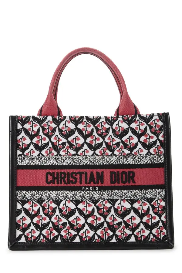 Dior Multicolor Floral Embroidered Book Tote - Multi
