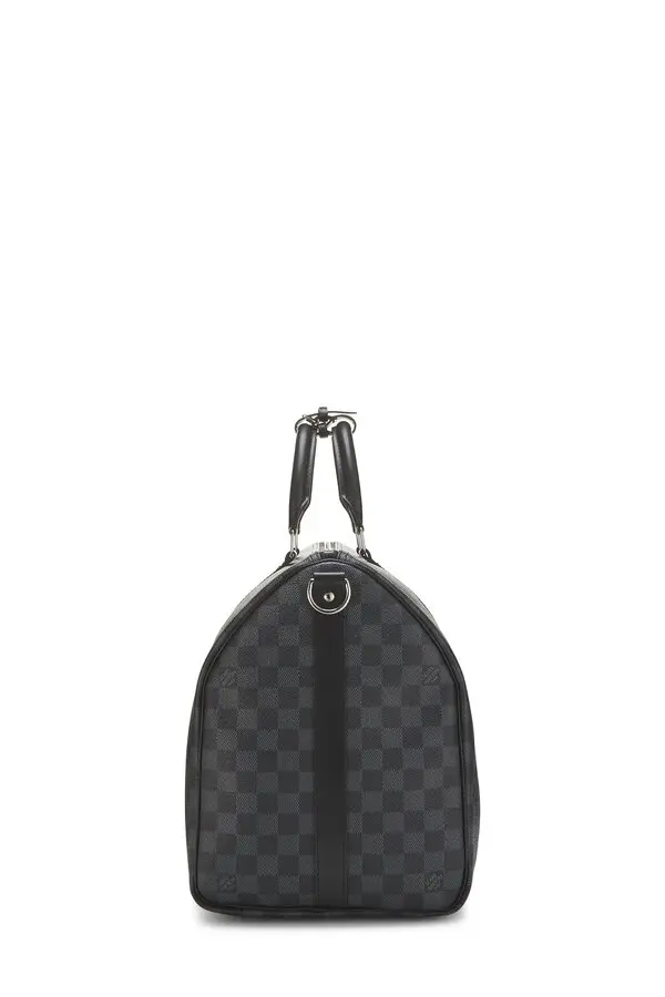 LOUIS VUITTON Damier Graphite 3d Keepall Bandouliere 50 - Black