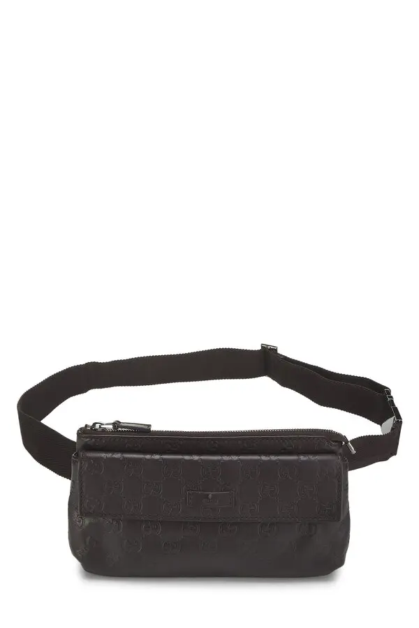 Gucci Guccissima Waist Pouch - Brown