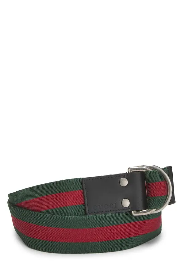 Gucci Web Canvas Belt - Black