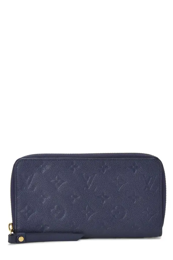 LOUIS VUITTON Bleu Infini Monogram Empreinte Secret Wallet - Blue