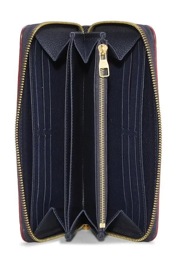 LOUIS VUITTON Bleu Infini Monogram Empreinte Secret Wallet - Navy