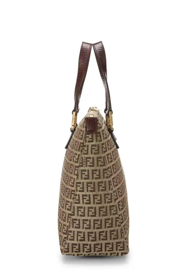 Fendi Zucchino Tote - Brown