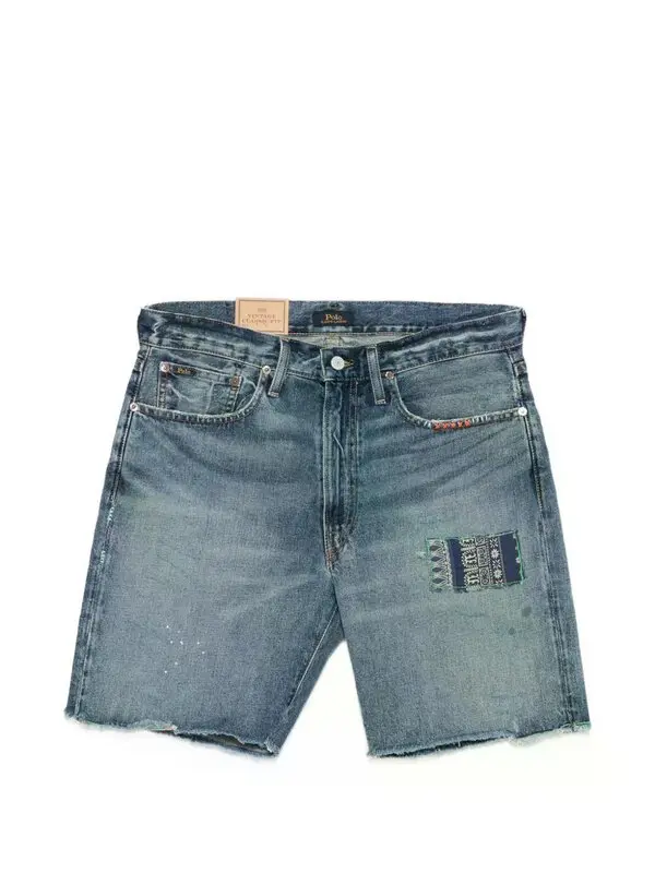 Polo Ralph Lauren Patchwork Denim Shorts - Blue