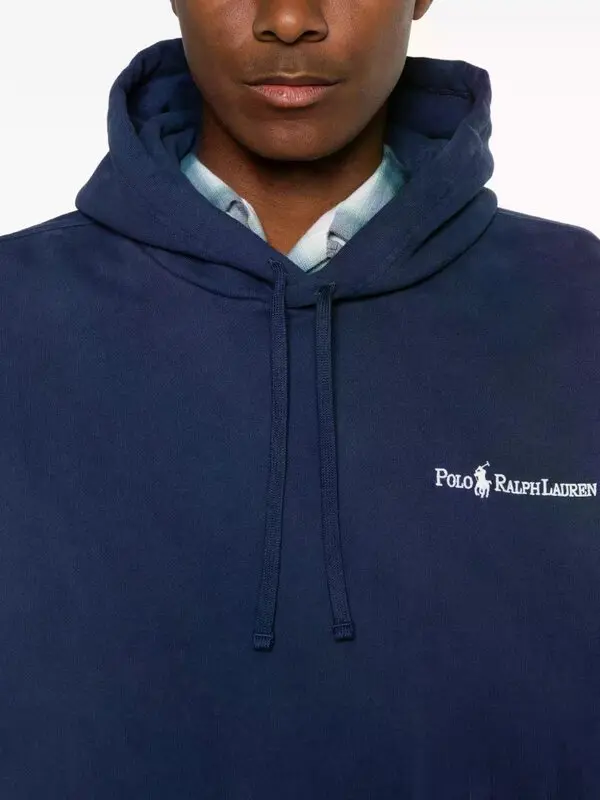Polo Ralph Lauren Logo Detail Hoodie - Blue