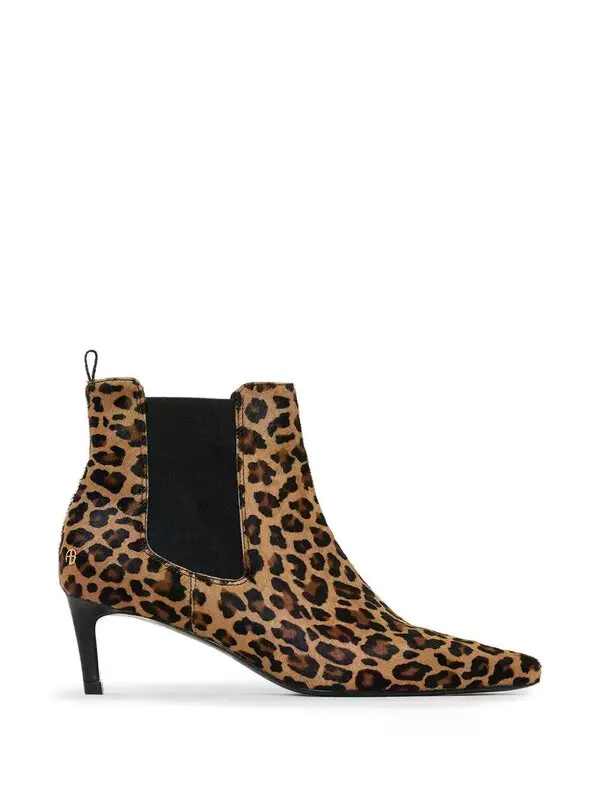 ANINE BING Stevie Leopard-print Boots - Brown