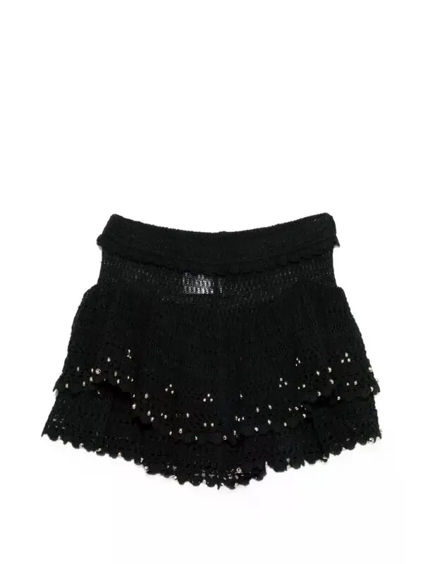 Isabel Marant Beaded Mini Skirt - Black