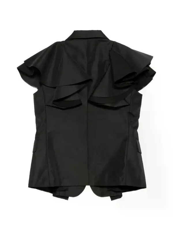 Comme Des Garçons Ruffled Button Coat