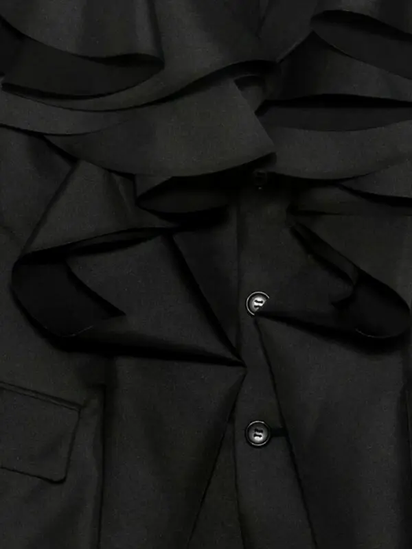 Comme Des Garçons Ruffled Button Coat
