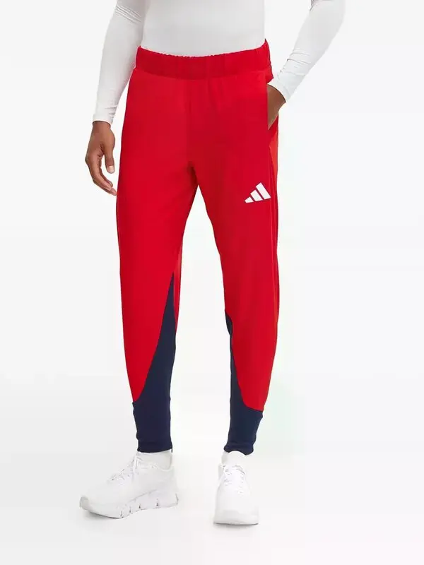Adidas Logo-detail Track Pants - Red