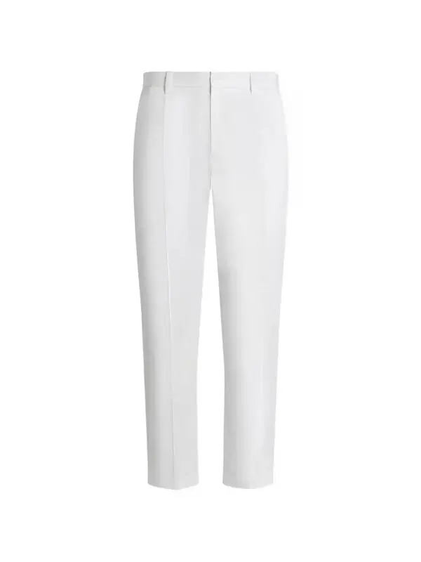 Dolce & Gabbana Cotton Gabardine Trousers - White