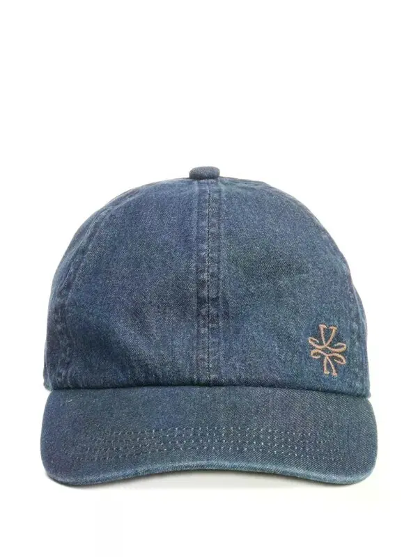 Jacob Cohen Logo-detail Denim Baseball Cap - Blue