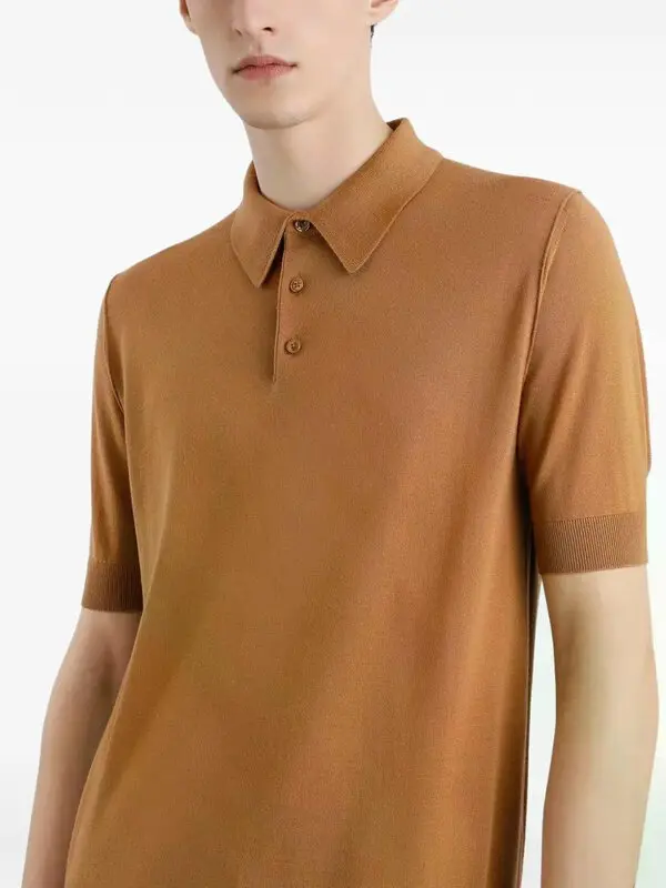 Dolce & Gabbana Fine-gauge Cashmere Polo Shirt - Brown