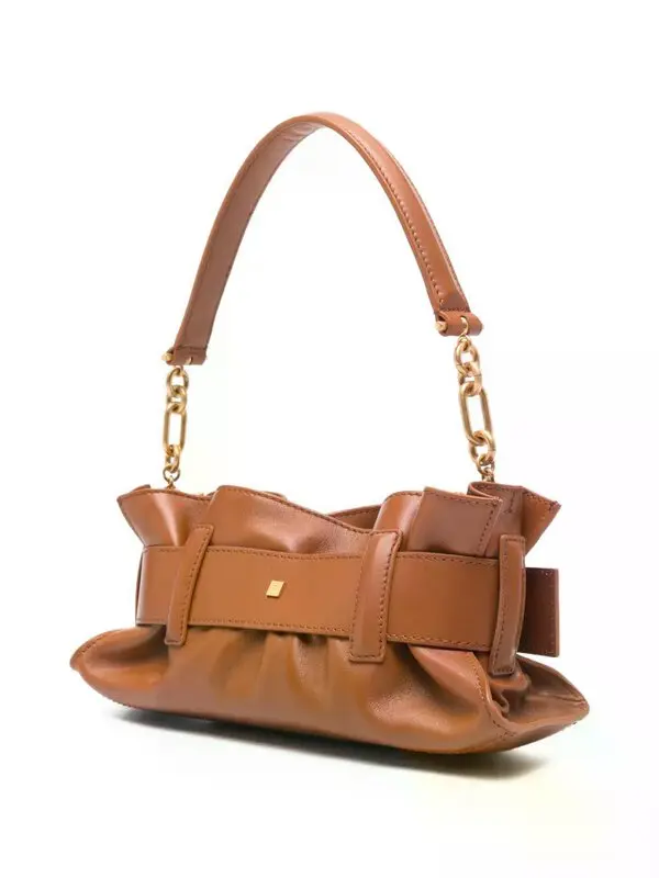 Balmain Buckle-chain Leather Tote