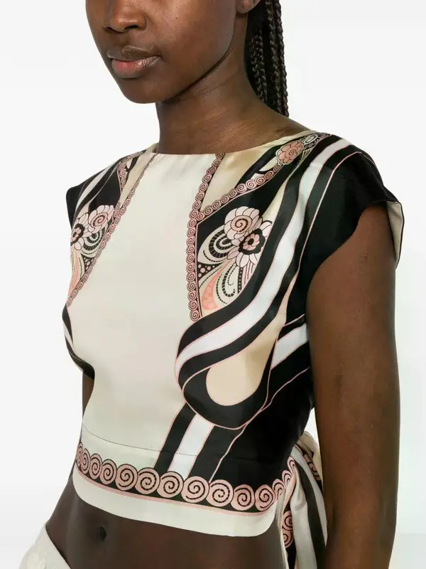 La DoubleJ Graphic-print Top