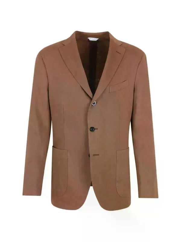 Boglioli Buttoned Blazer - Brown
