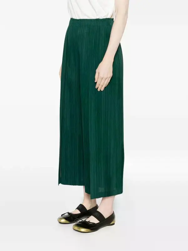 Issey Miyake Pleated Trousers - Green