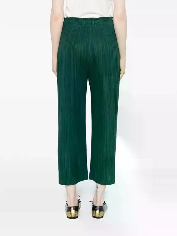 Issey Miyake Pleated Trousers - Green