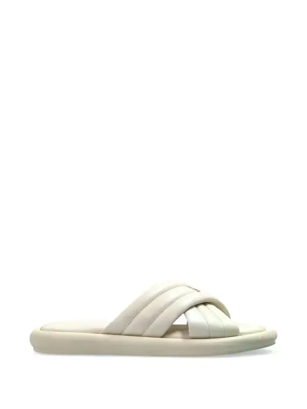 Bogner Portofino Criss-cross Slides - Neutrals