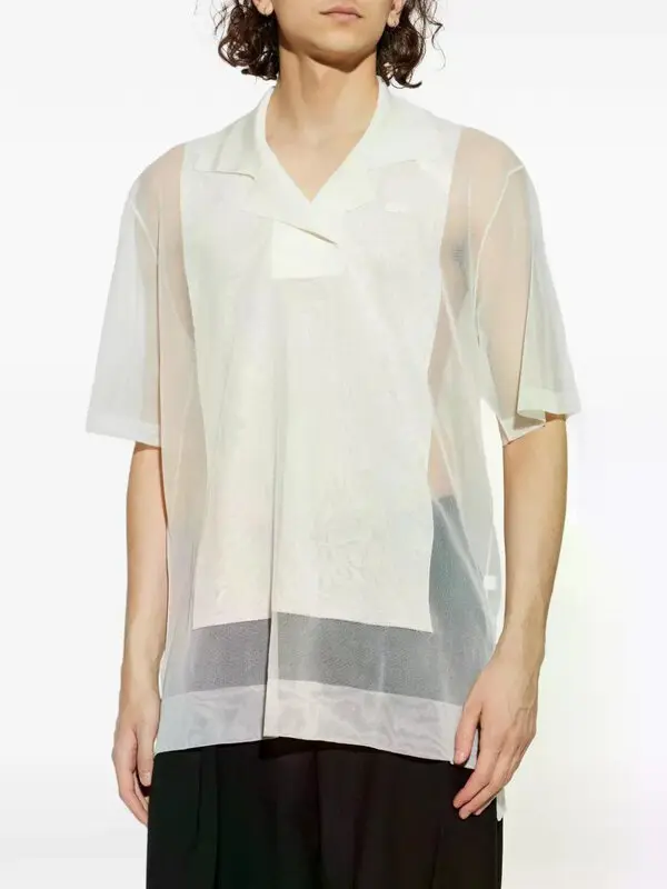 Lacoste V-neck Collared Shirt