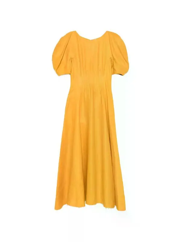 Gabriela Hearst Puffed-sleeve Maxi Dress - Yellow