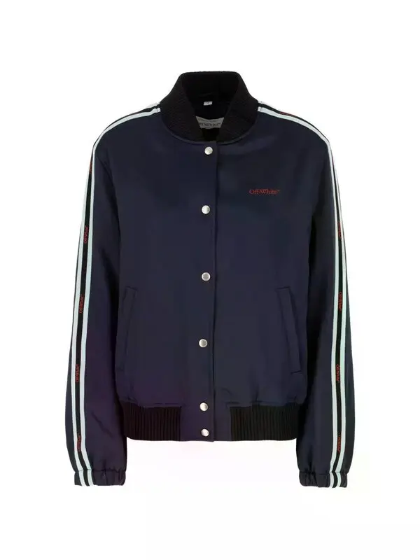 Off-White Stripe-detailing Jacket - Blue