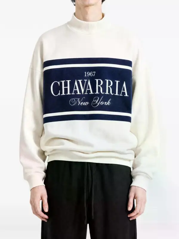 WILLY CHAVARRIA Gilroy Crew-neck Sweatshirt - White
